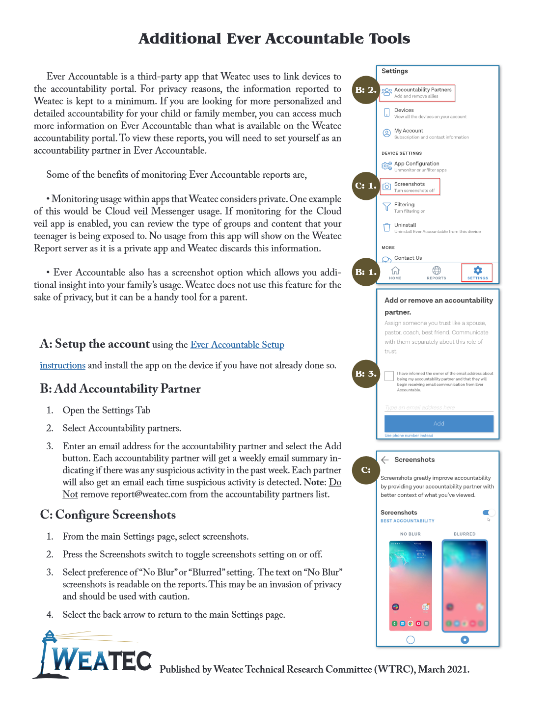 Additional Ever Accountable Tools – Weatec
