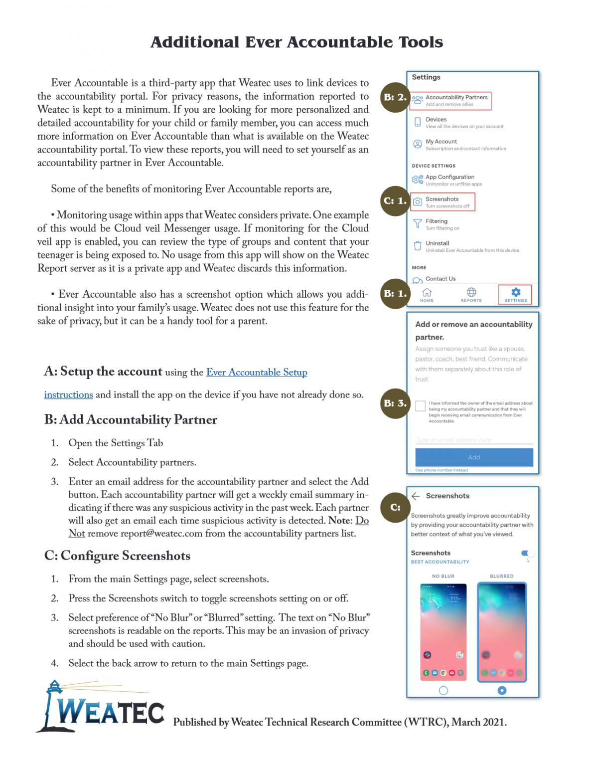 Ever Accountable Setup – Weatec