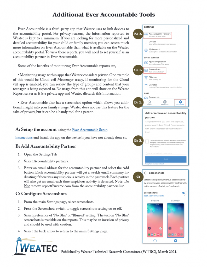 Ever Accountable Setup – Weatec