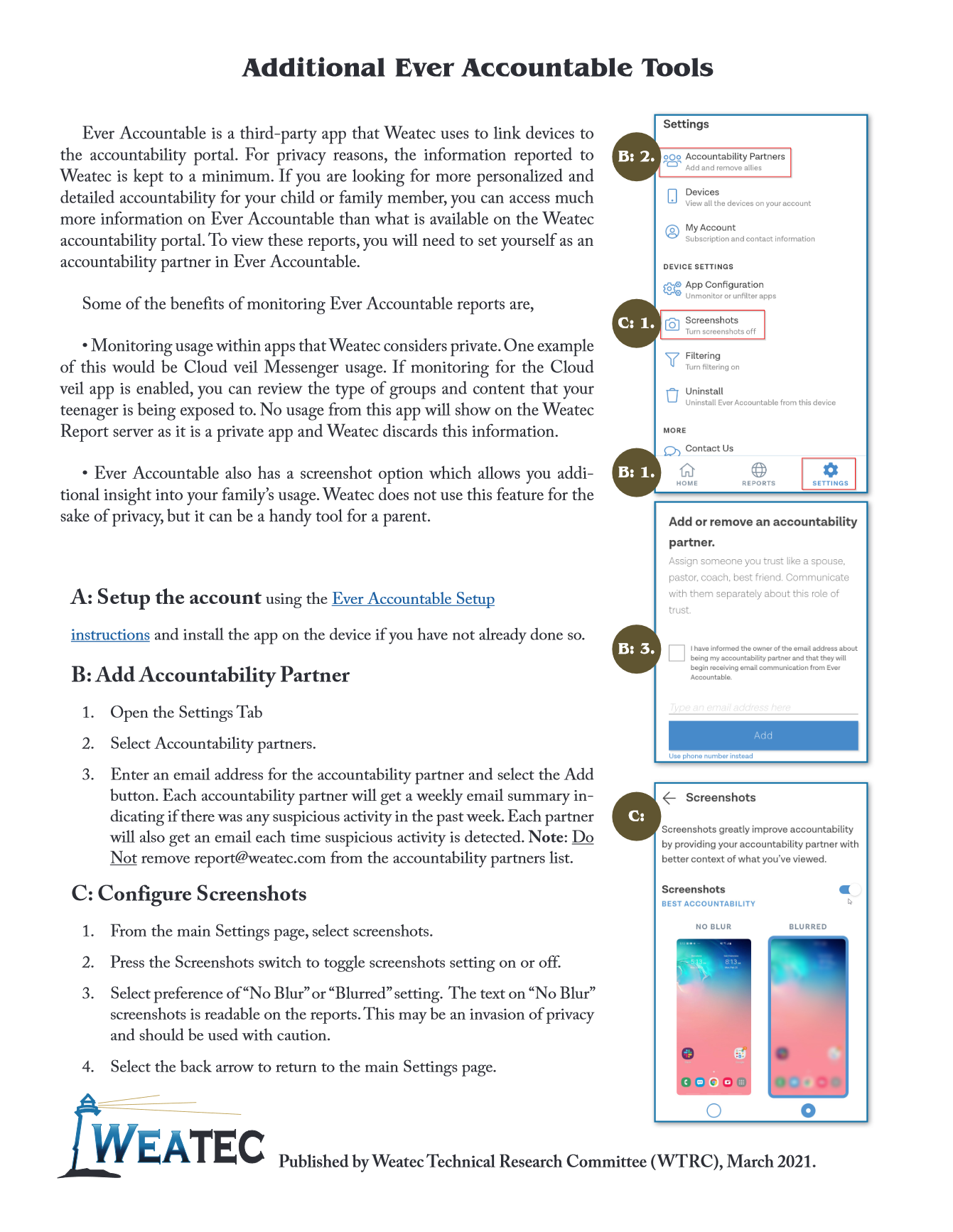 Ever Accountable Setup – Weatec
